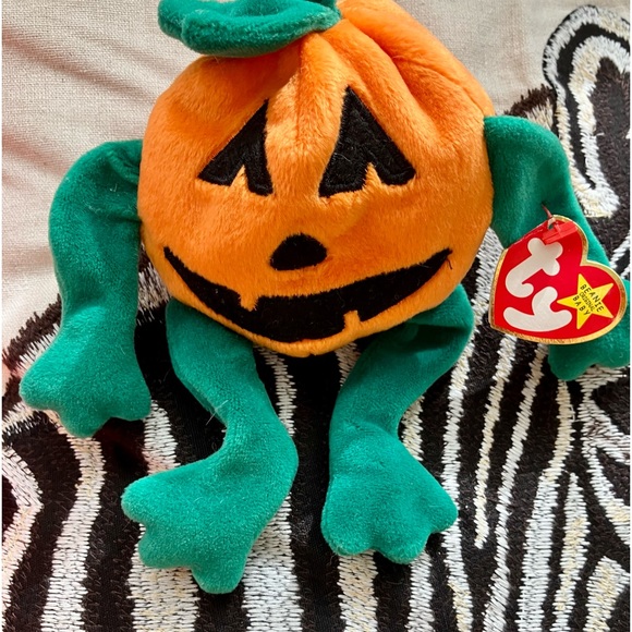 TY BEANIE BABY PUMKIN | Toys | Ty 998 Beanie Baby Pumkin Dob 1311998 ...